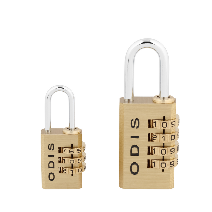 Pack Casillero: 2 Candados con clave Odis 3 y 4 Diales – ODIS